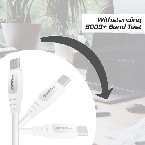 AA CHARGE-IT MicroUSB Cable - 1 Metre-White