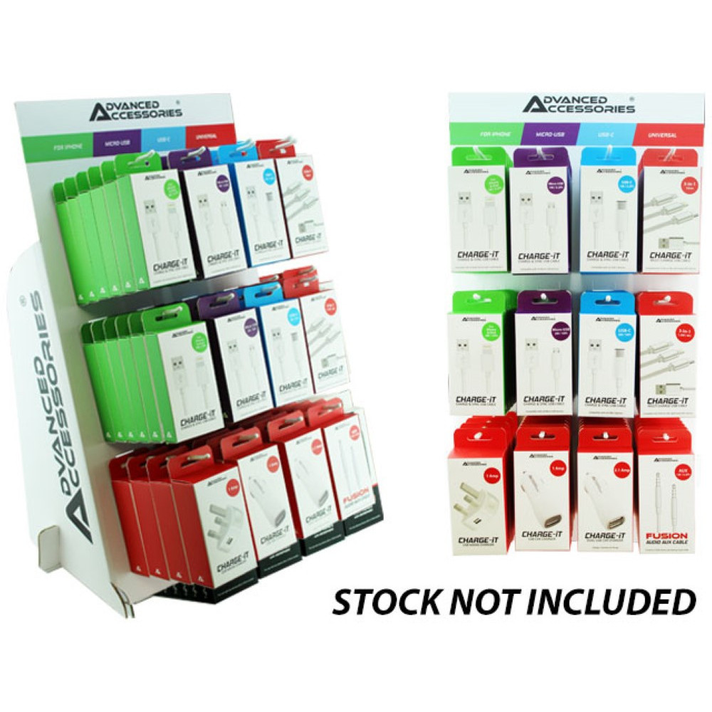 Advanced Accessories Counter Display Unit - White (H60 x W34 x D21cm)