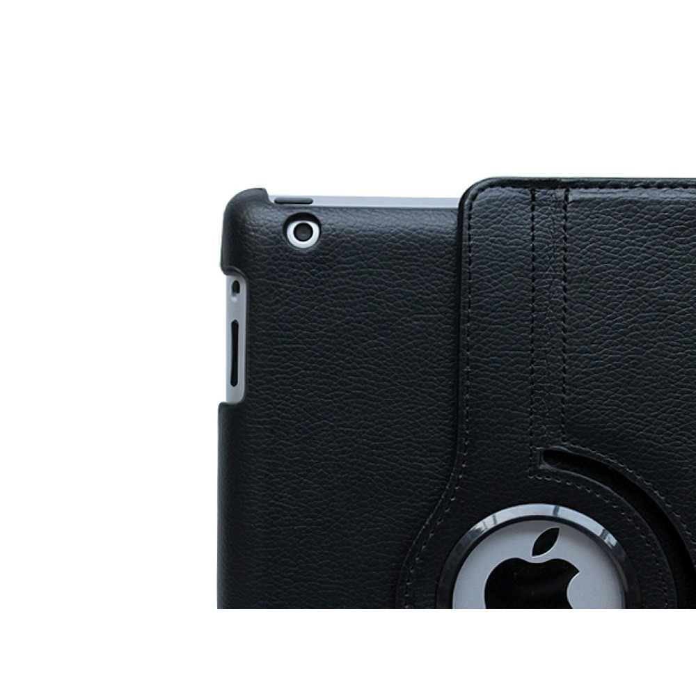 AA iPad 2nd/3rd/4th Gen Rotation Stand Flip Case - Black